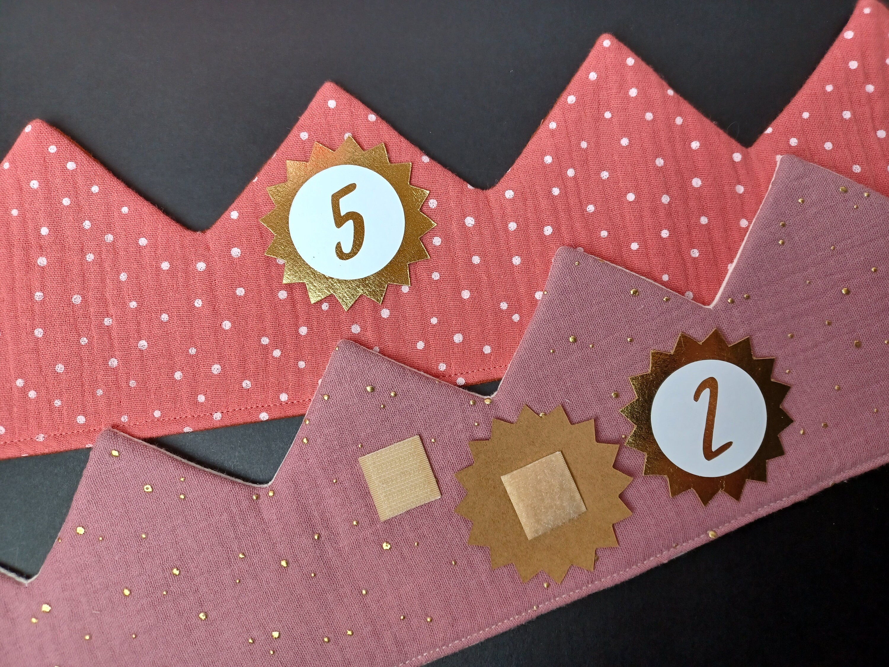 Numbers With Velcro Fastener, Numbers for Birthday Crown, Single Button ...