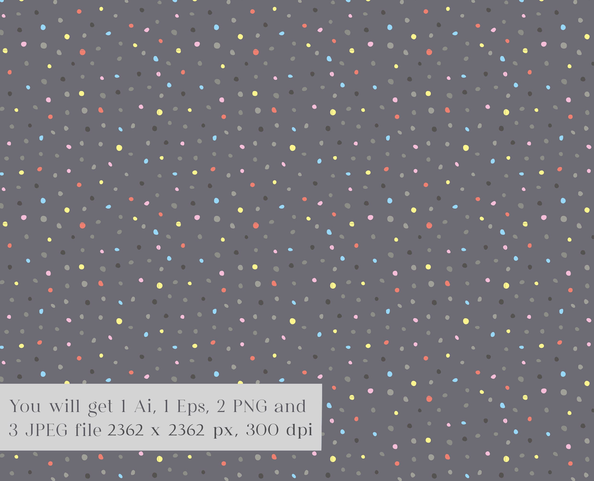 Confetti Digital Paper. Sprinkles Seamless Pattern. Party Digital ...