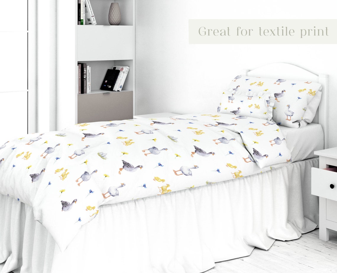 Goose Seamless Pattern Farm Animals Pattern Goslings Egg - Etsy