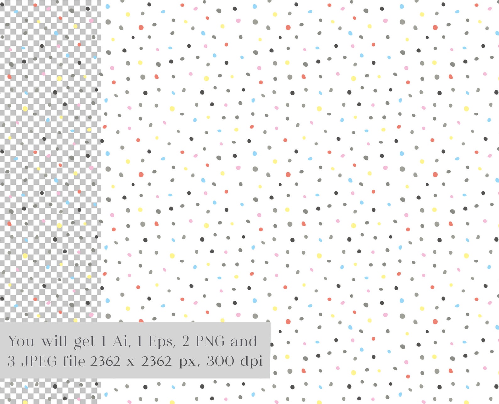 Confetti Digital Paper. Sprinkles Seamless Pattern. Party - Etsy