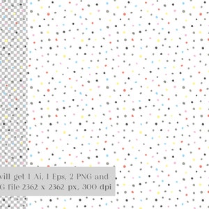 Confetti Digital Paper. Sprinkles Seamless Pattern. Party Digital ...