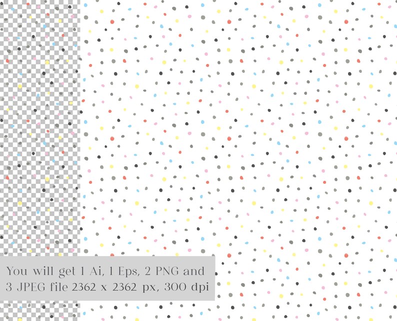 Confetti Digital Paper. Sprinkles Seamless Pattern. Party Digital ...