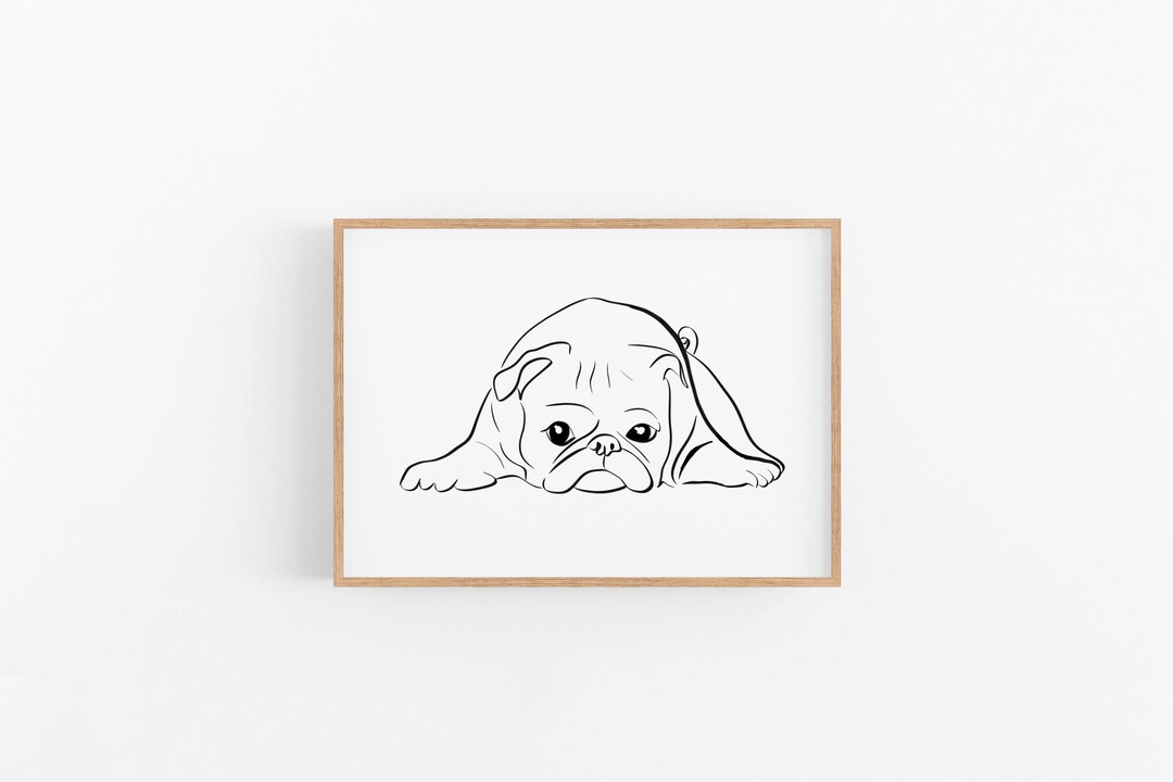 Poster With Mops - Etsy