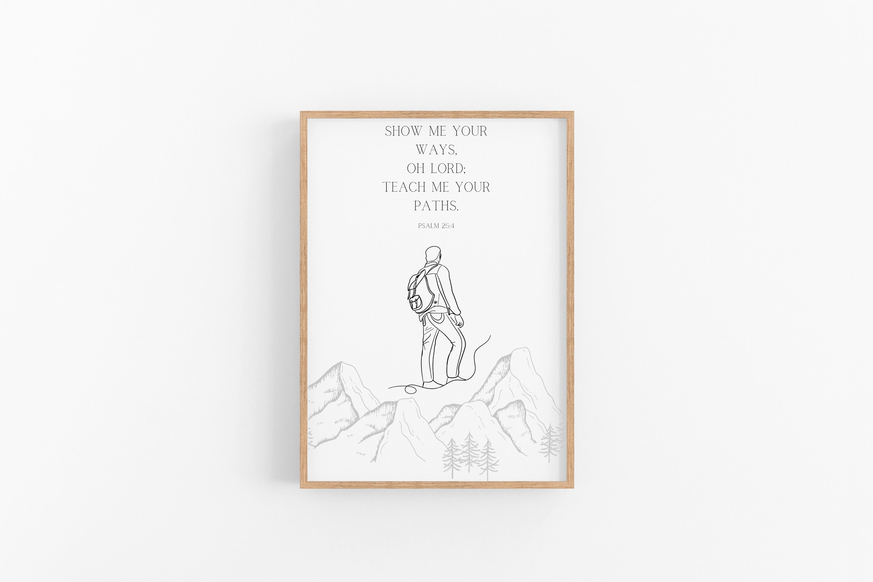 Poster show Me Thy Ways, O Lord Teach Me Your Paths - Etsy Australia