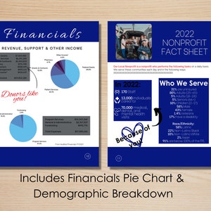 Nonprofit Annual Report CANVA TEMPLATE 16-pages Lengthy - Etsy