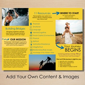 Tri-fold Brochure Nonprofit Program Brochure Nonprofit Marketing ...