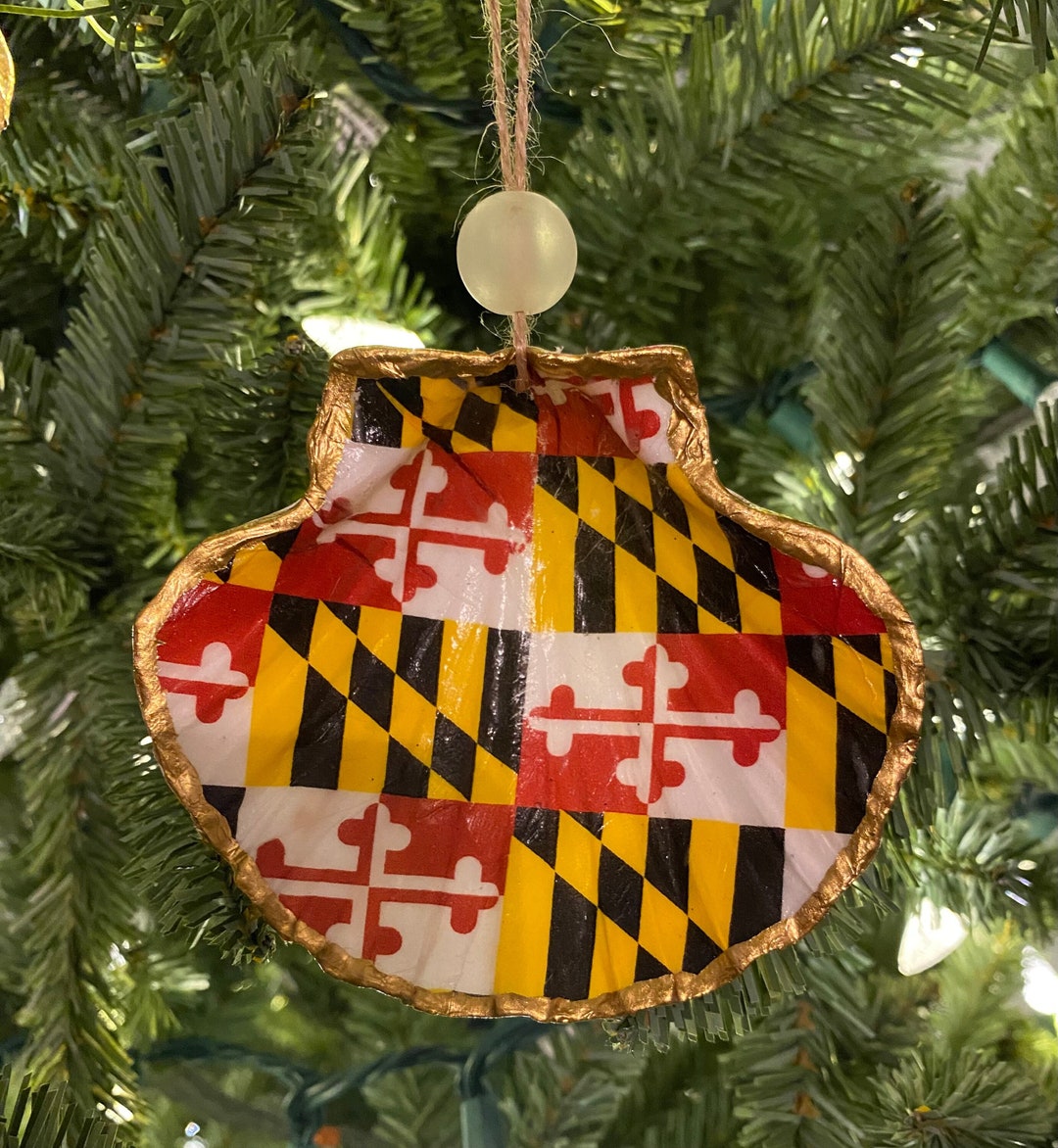 Decoupage Maryland Flag Ornament Maryland Christmas Ornament - Etsy