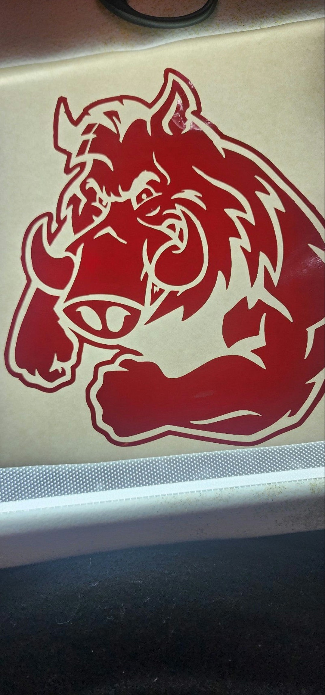 Arkansas Razorback Decal - Etsy