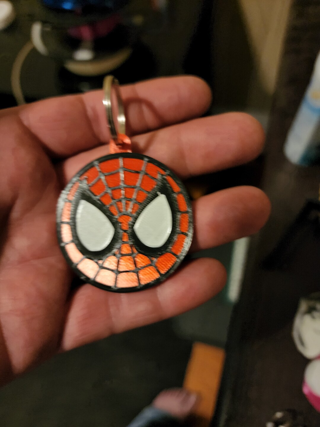 Spiderman Keychain - Etsy