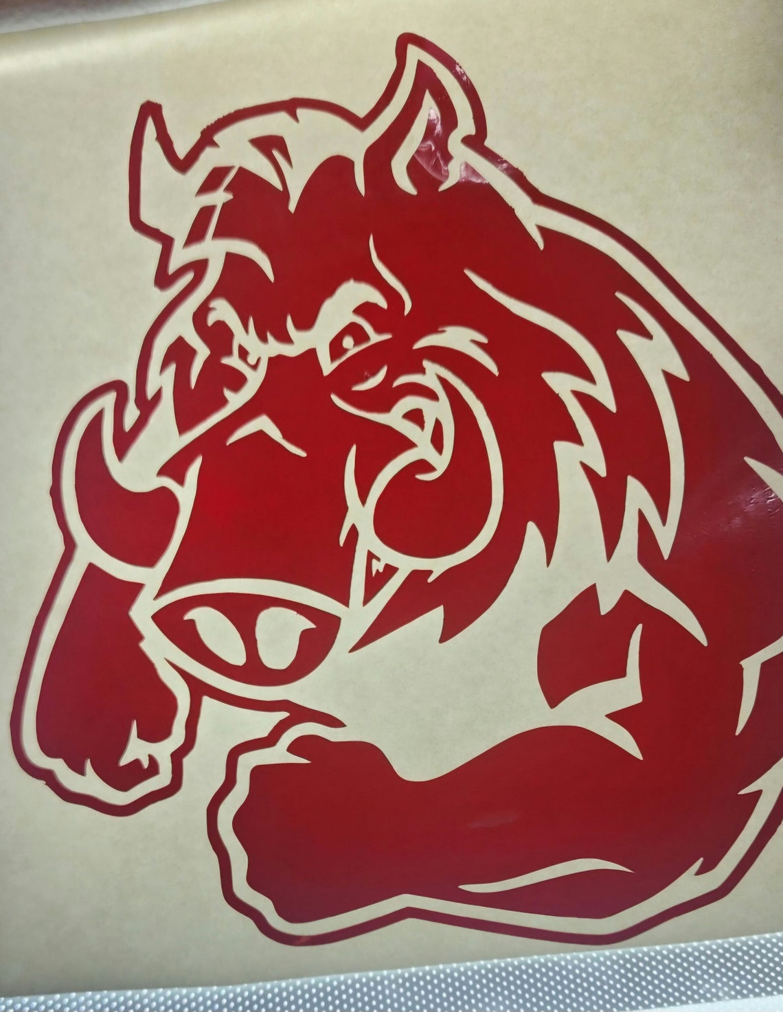Arkansas Razorback Decal - Etsy