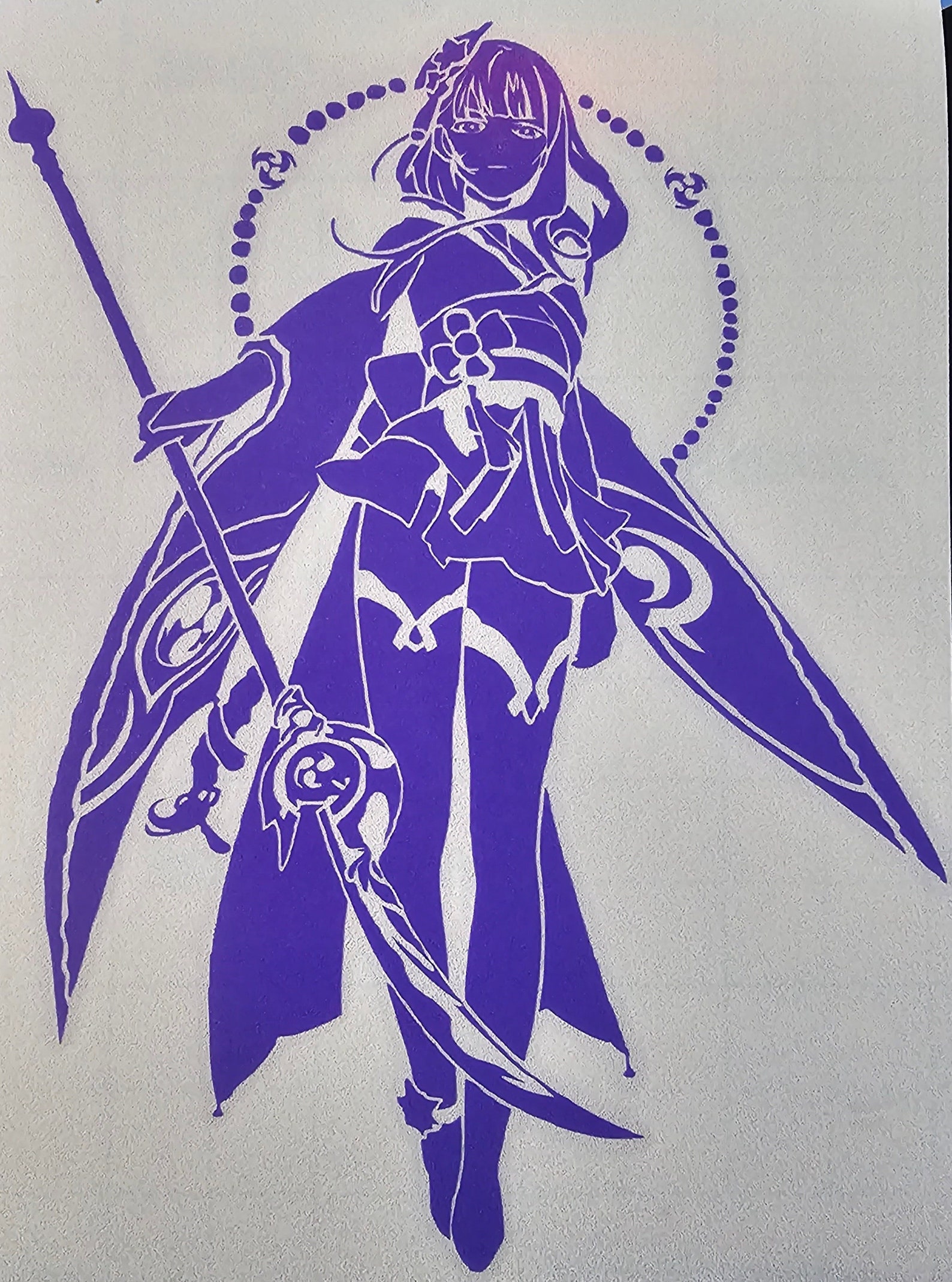Genshin Vinyl Decal / Sticker 6x9 - Etsy