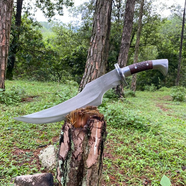 Curved Hunting Knife - Etsy