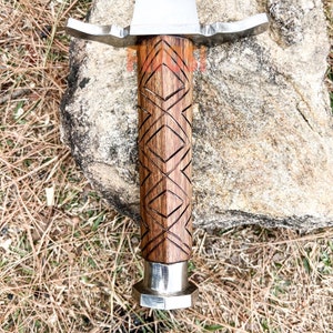 Aesthetic Medieval Viking Sword With Scabbard, 24-inch 5160 Steel ...