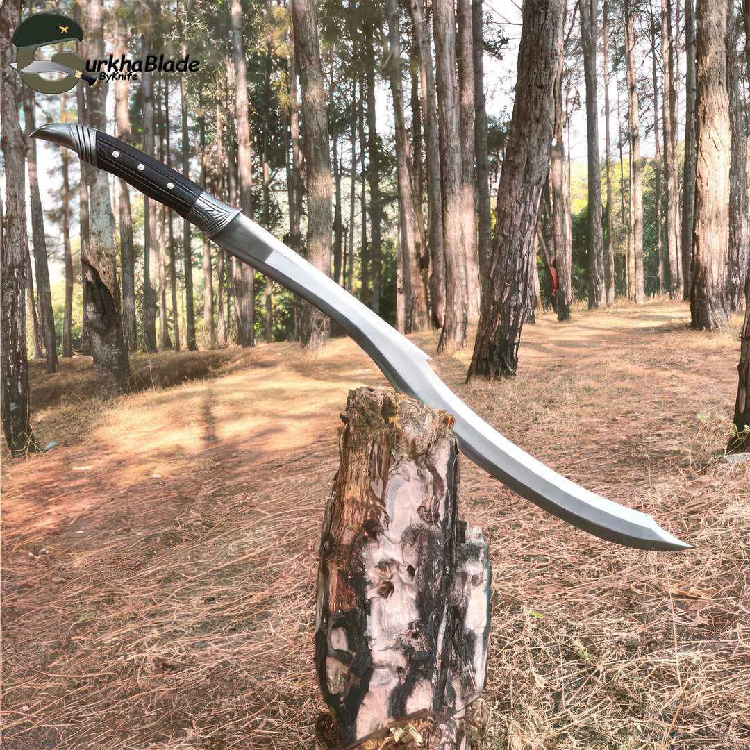 Handmade Customized Modern Khopesh Sword 26 Survival Knife With 5160 ...