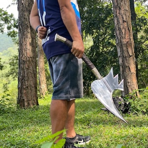 Short Halberd Style Axe Historical Medieval Axe Functional & Sharp War ...