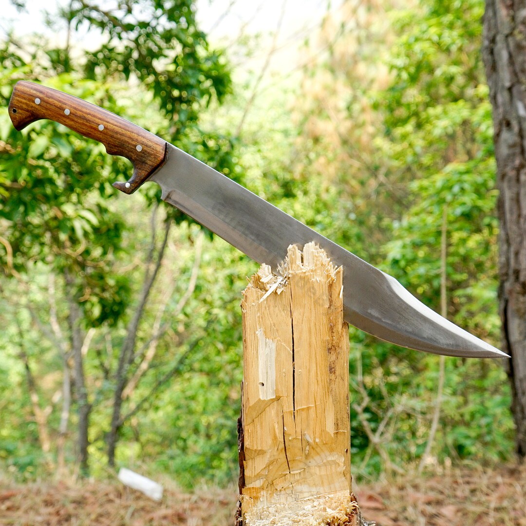 Fixed Blade Bowie Knife With Leather Sheath Handmade Camping Knives ...