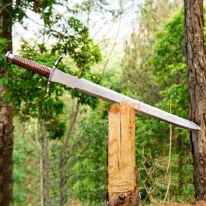 Aesthetic Medieval Viking Sword With Scabbard, 24-inch 5160 Steel ...