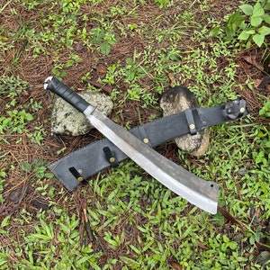 Functional & Sharpened Aesthetic Jungle Machete-handforged Survival ...