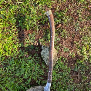 Long Custom Wood Chopper Viking Axe 13 Inch 5160 Carbon Steel Blade ...