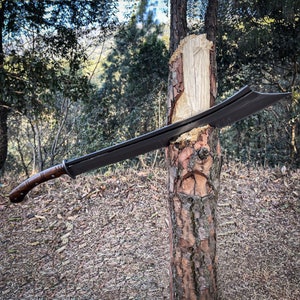 Handmade Primitive Machette With Sheath, 22 Inch Full Tang Hunting ...