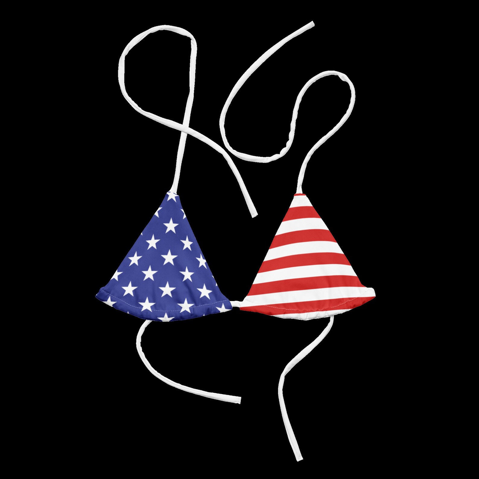 Merica Bikini Top USA Print Bikini American Flag Pattern US Swimsuit 80s High Rise Cut Bikini - Etsy