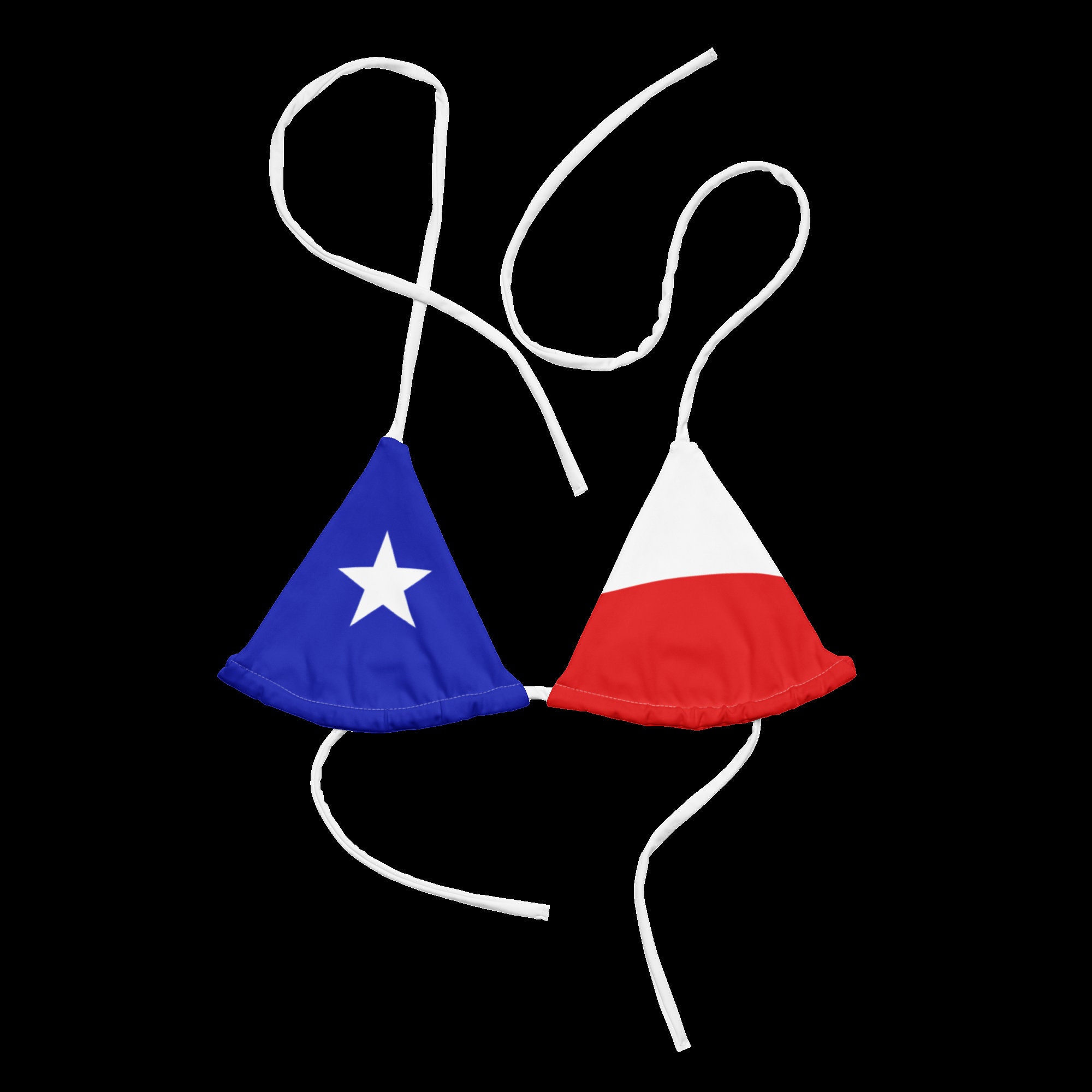 Lone Star Bikini Top Western Bikini Country Style Swimsuit USA Swimsuit ...