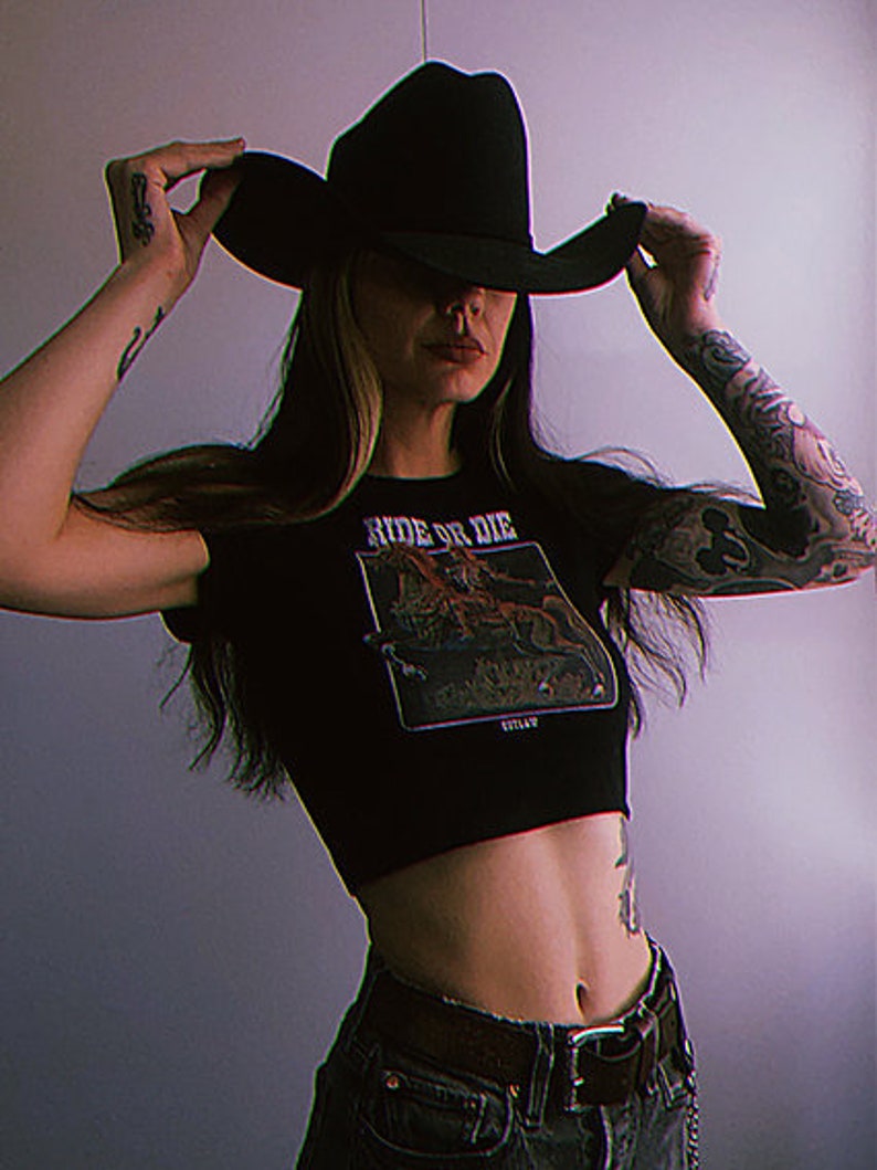 Ride or Die Crop Top RESTOCK Western Crop Top Heavy Metal Shirt Cowgirl ...