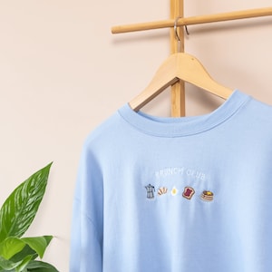 Brunch Club Embroidered Crewneck Sweatshirt - Etsy