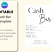 EDITABLE Cash Bar Menu Template for Printing- Instant Download ...
