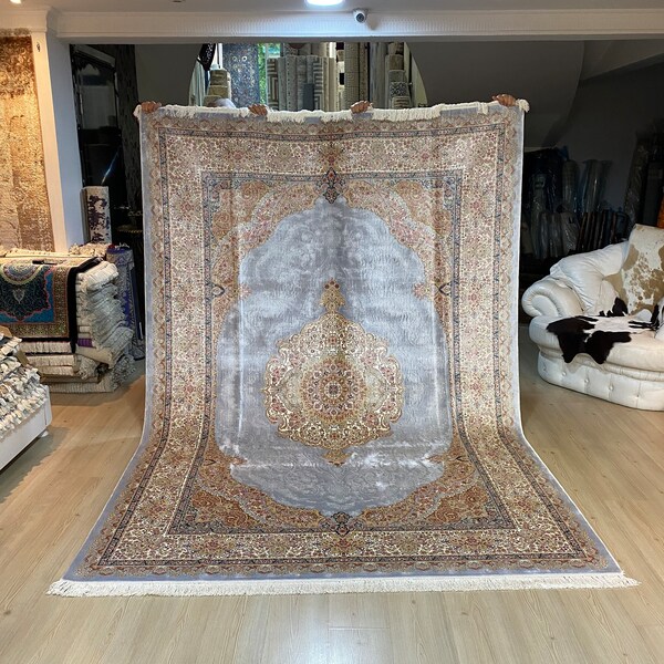 Blue Persian Rug - Etsy