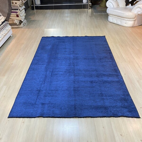 Navy Blue Rug - Etsy