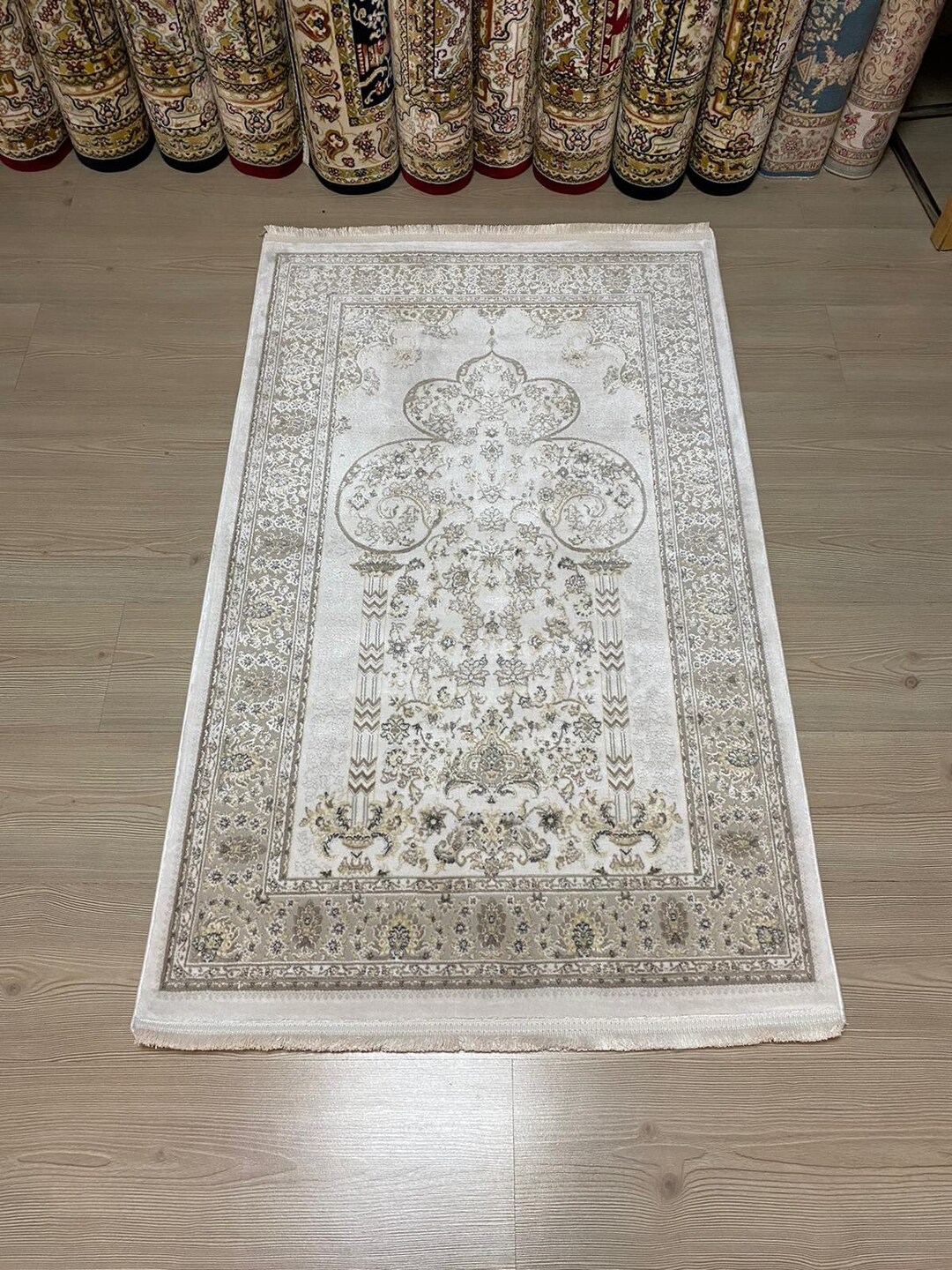 Sajjada Rug,prayer Rug,prayer Mat,soft Prayer Mat,white Prayer Rug ...