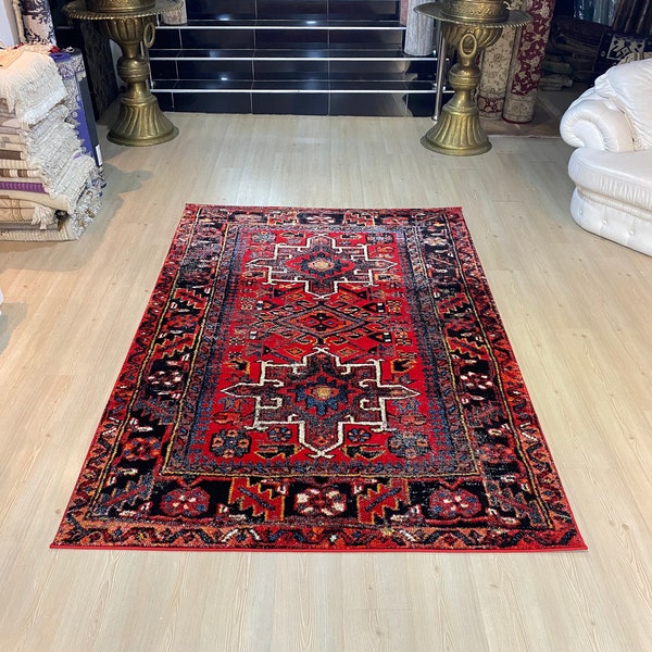 Red Persian Rug - Etsy