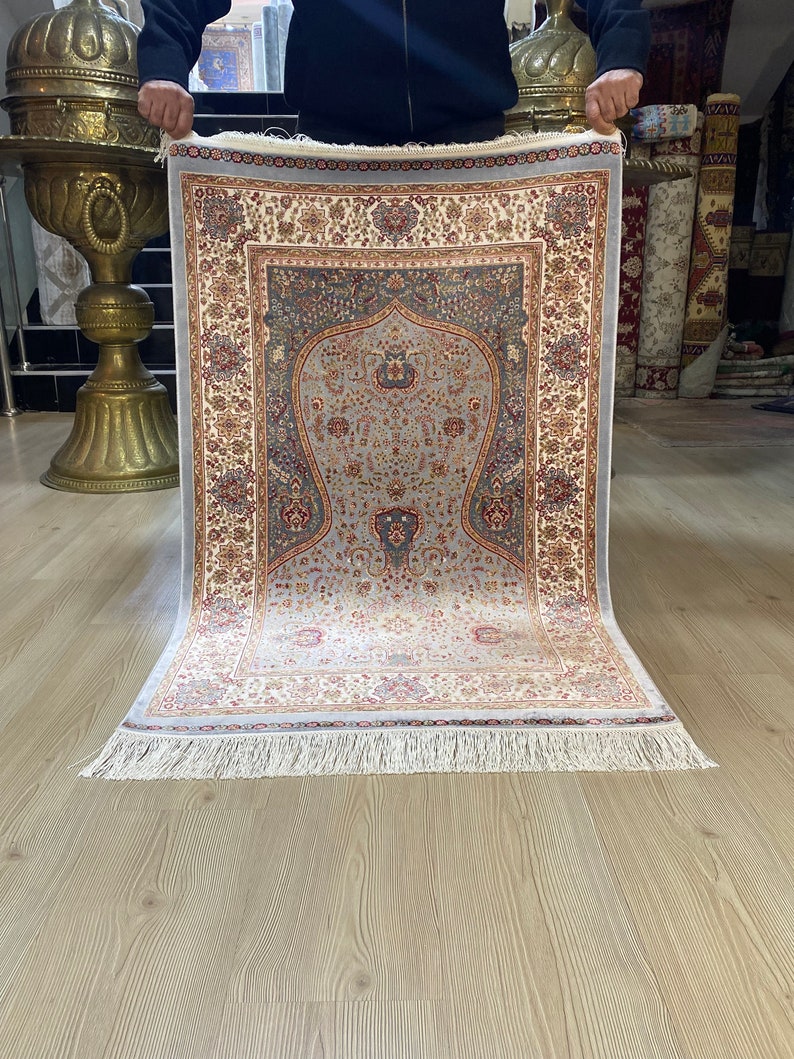 Prayer Rug, Prayer Mat, Sajjada Rug, Lux Prayer Mat, A Unique Islamic ...