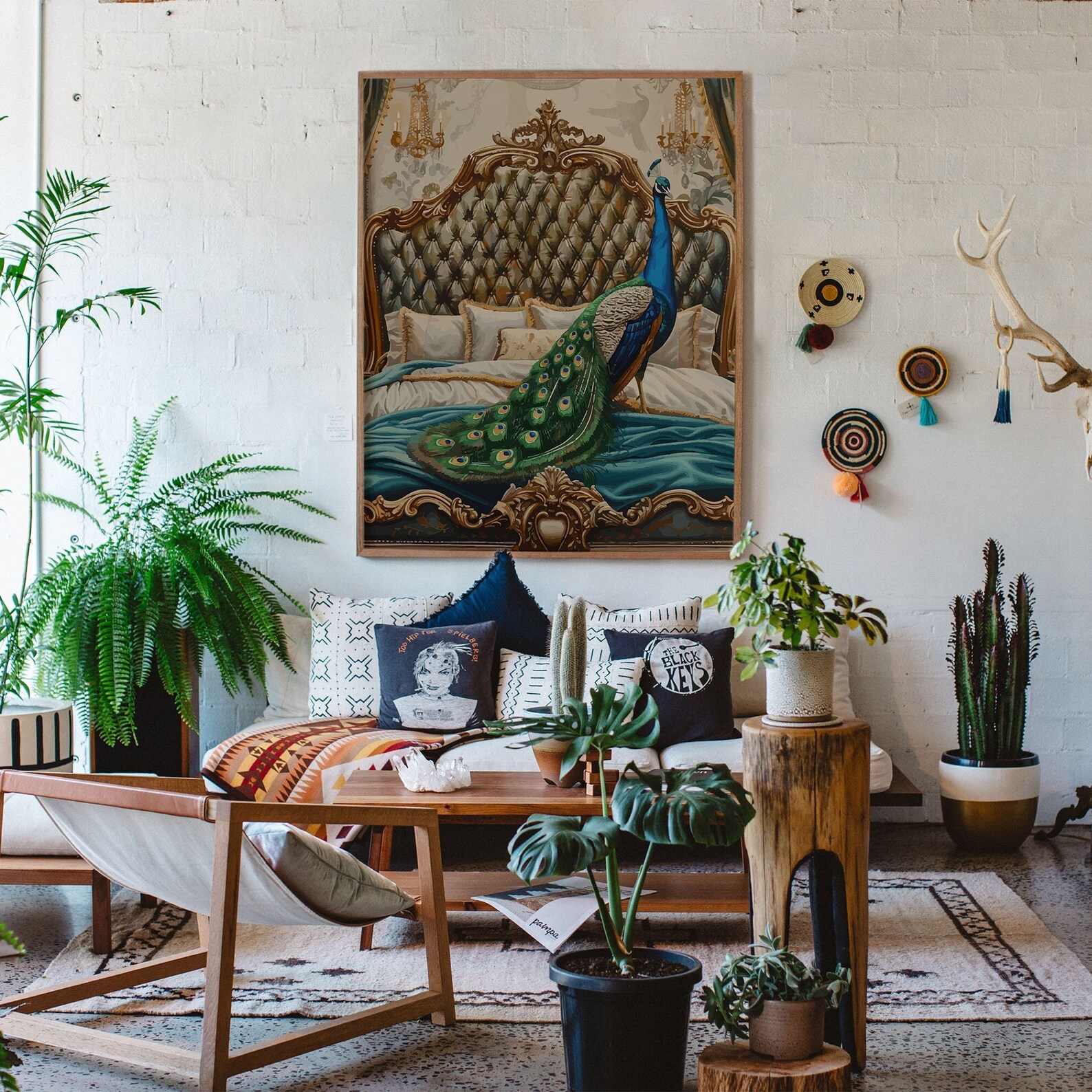 Peacock Maximalist Wall Decor, Maximalist Poster, Victorian Wall Art ...