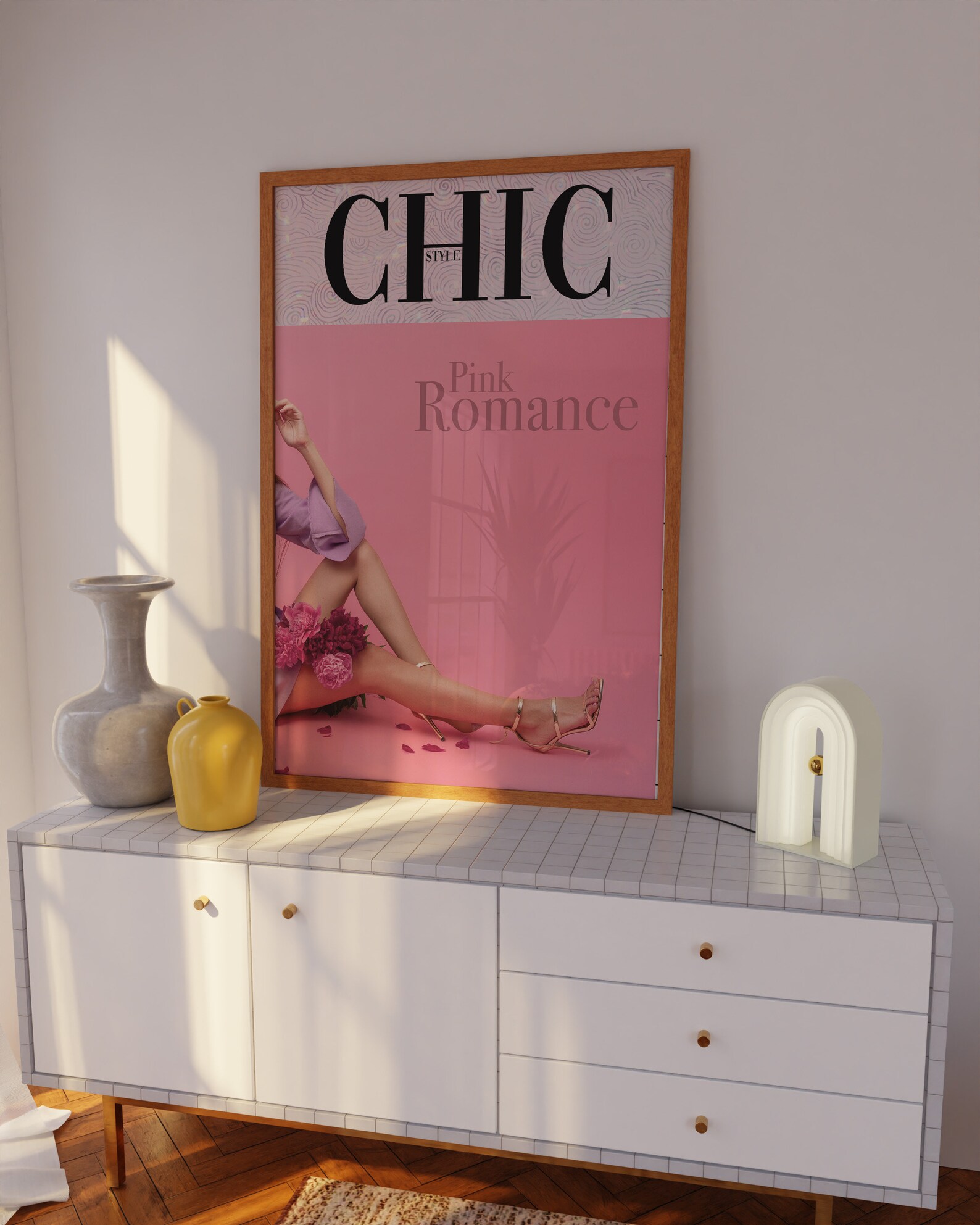 Pink Cover Poster Vogue Poster Magazine Cover Pink Wall - Etsy