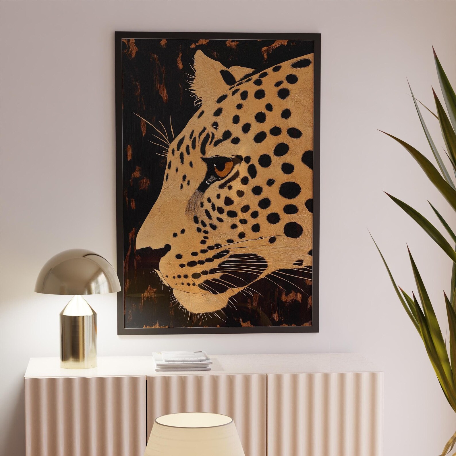 Leopard Print Poster: Trendy Bedroom Wall Art - Etsy