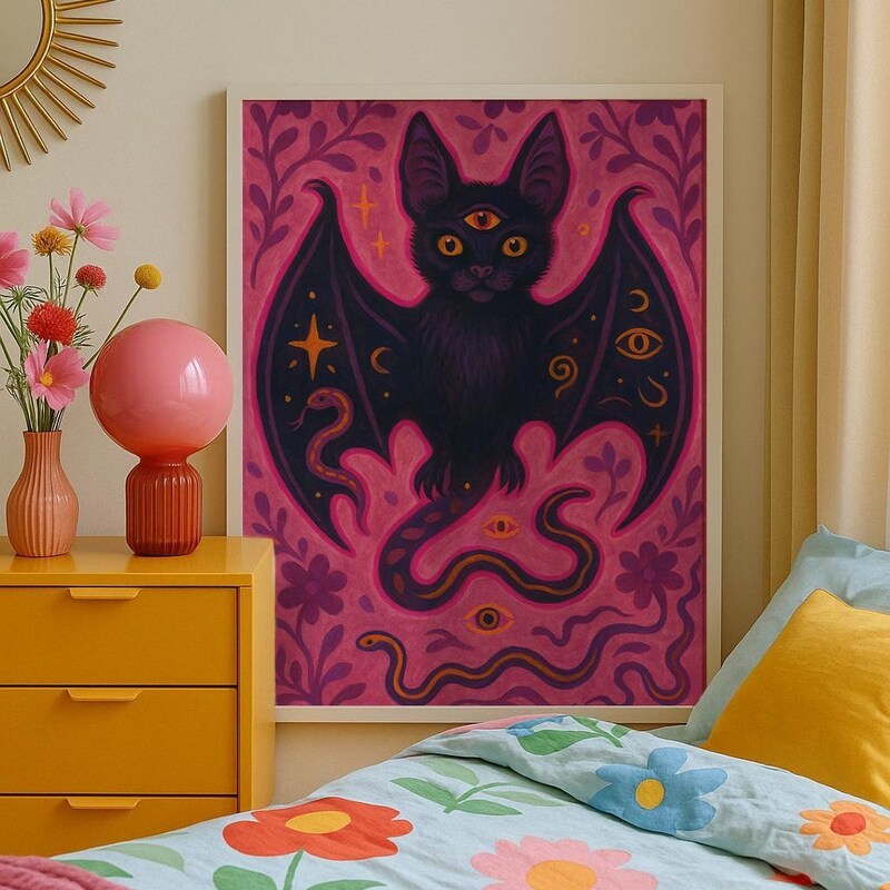 Bat Poster - Etsy