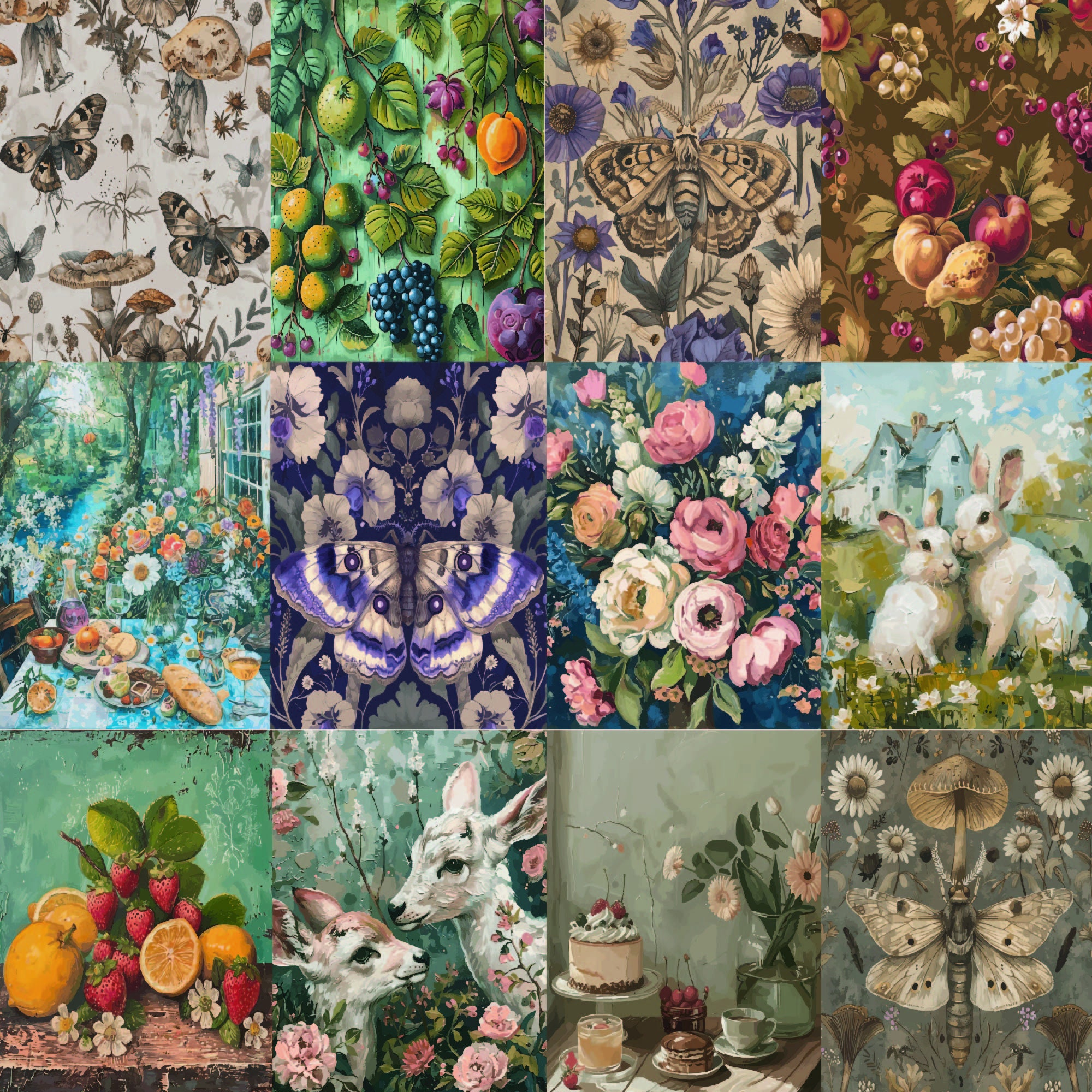 Cottagecore Wall Collage Kit, Fairy Grunge Decor (digital Download) - Etsy