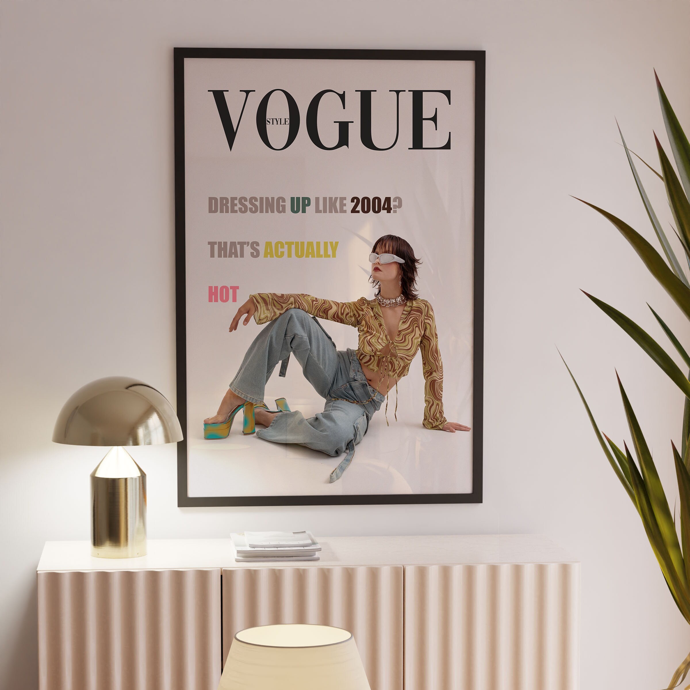 Trendy Wall Art, Vogue Poster, Y2K Print, Hippie Print, Y2K Wall Decor ...