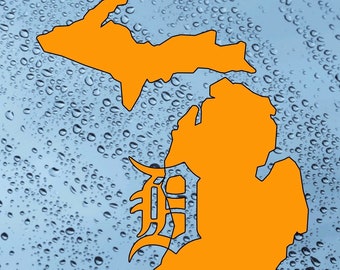 Detroit Tigers Car Decal - Etsy