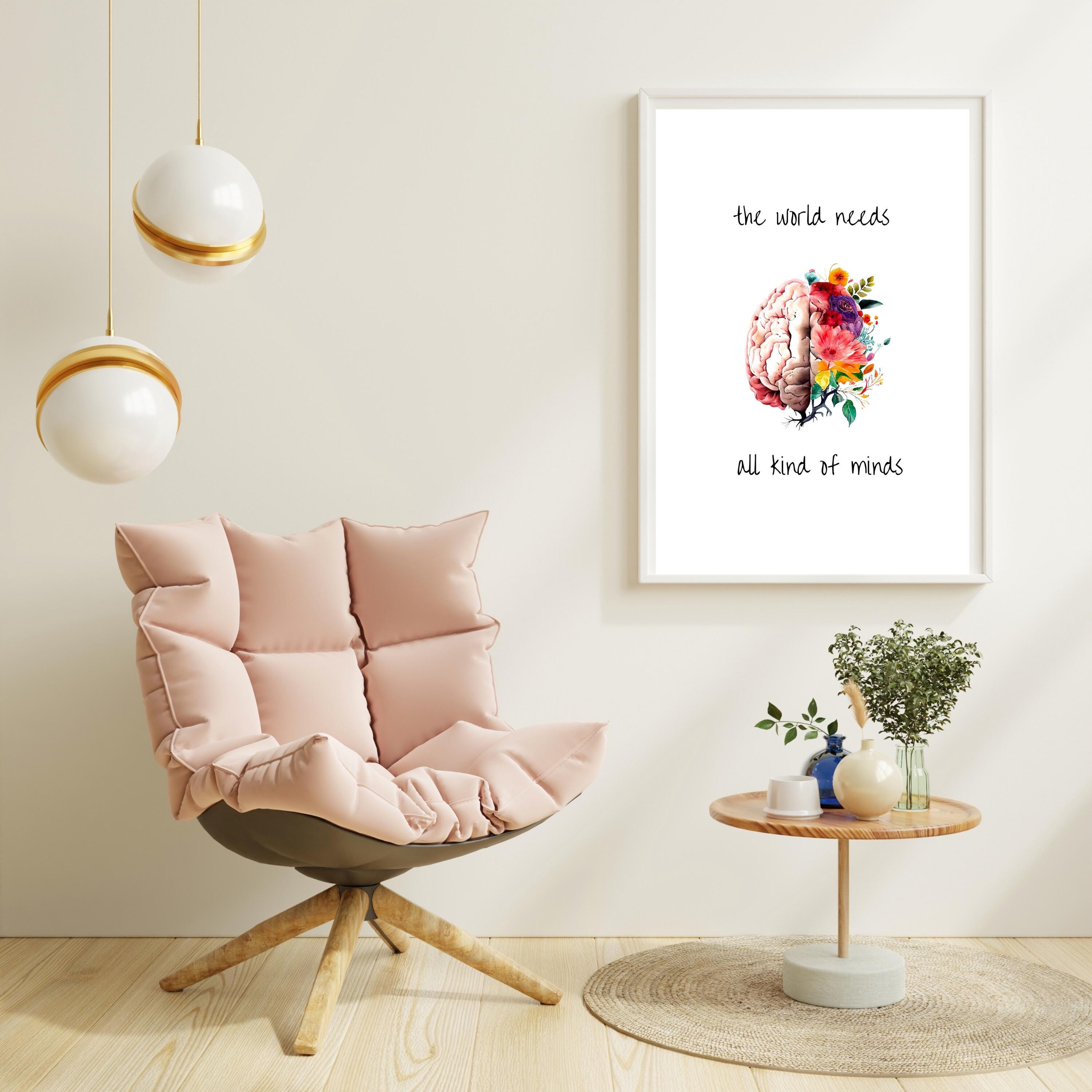 Diversity and Inclusion Printable Art, Neurodiversity Brain Poster for ...