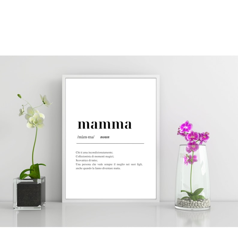 Mamma Definition Art Print, Mother's Day Gift (PDF) - Etsy