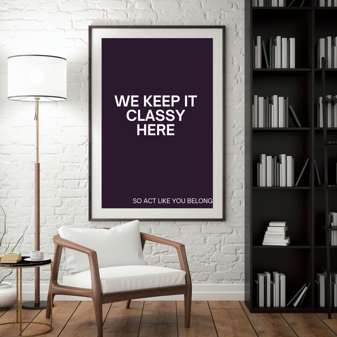 Classy Quote Wall Art – Printable Modern Typography Poster, Chic ...