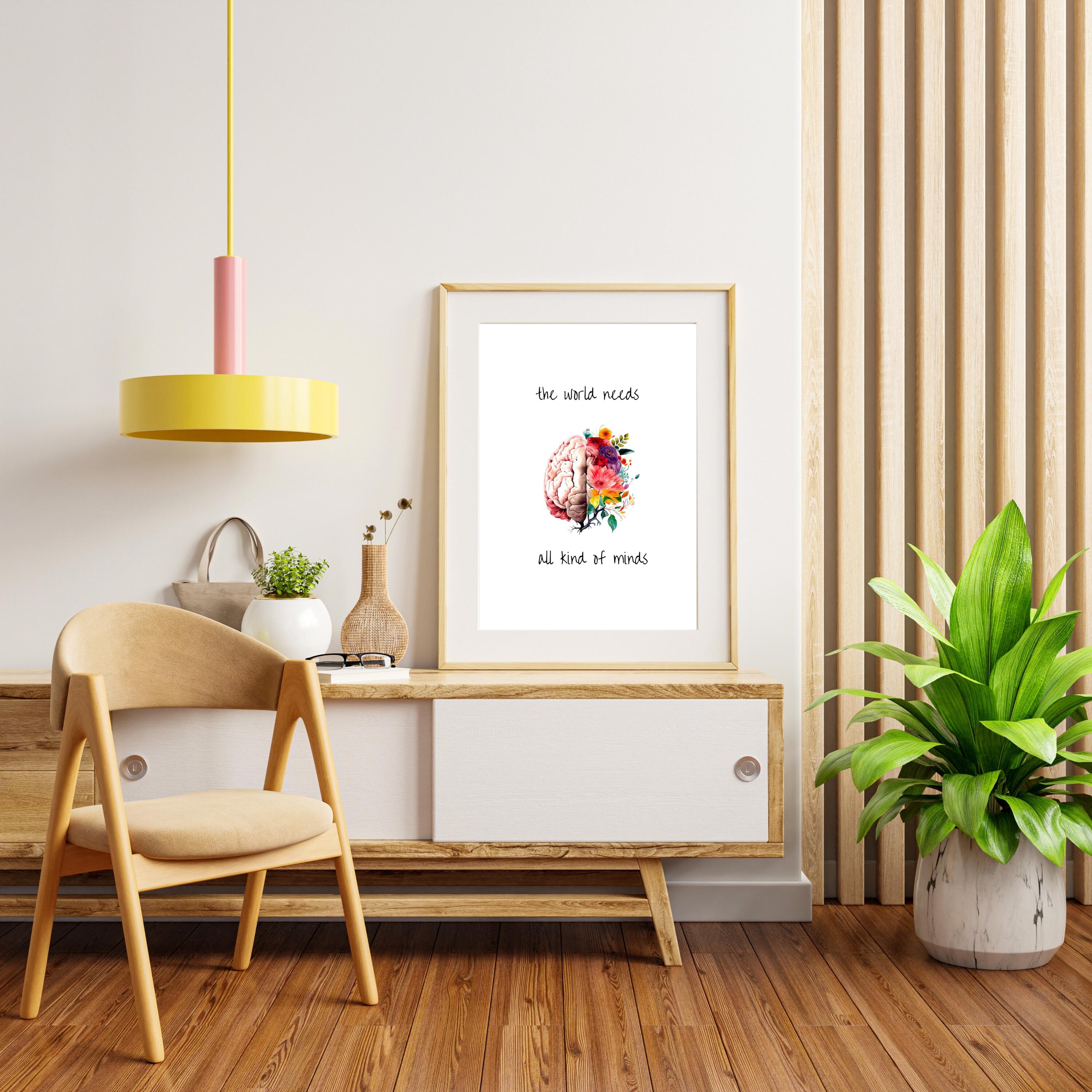 Diversity and Inclusion Printable Art, Neurodiversity Brain Poster for ...