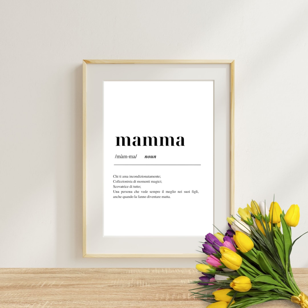 Mamma Definition Art Print, Mother's Day Gift (PDF) - Etsy