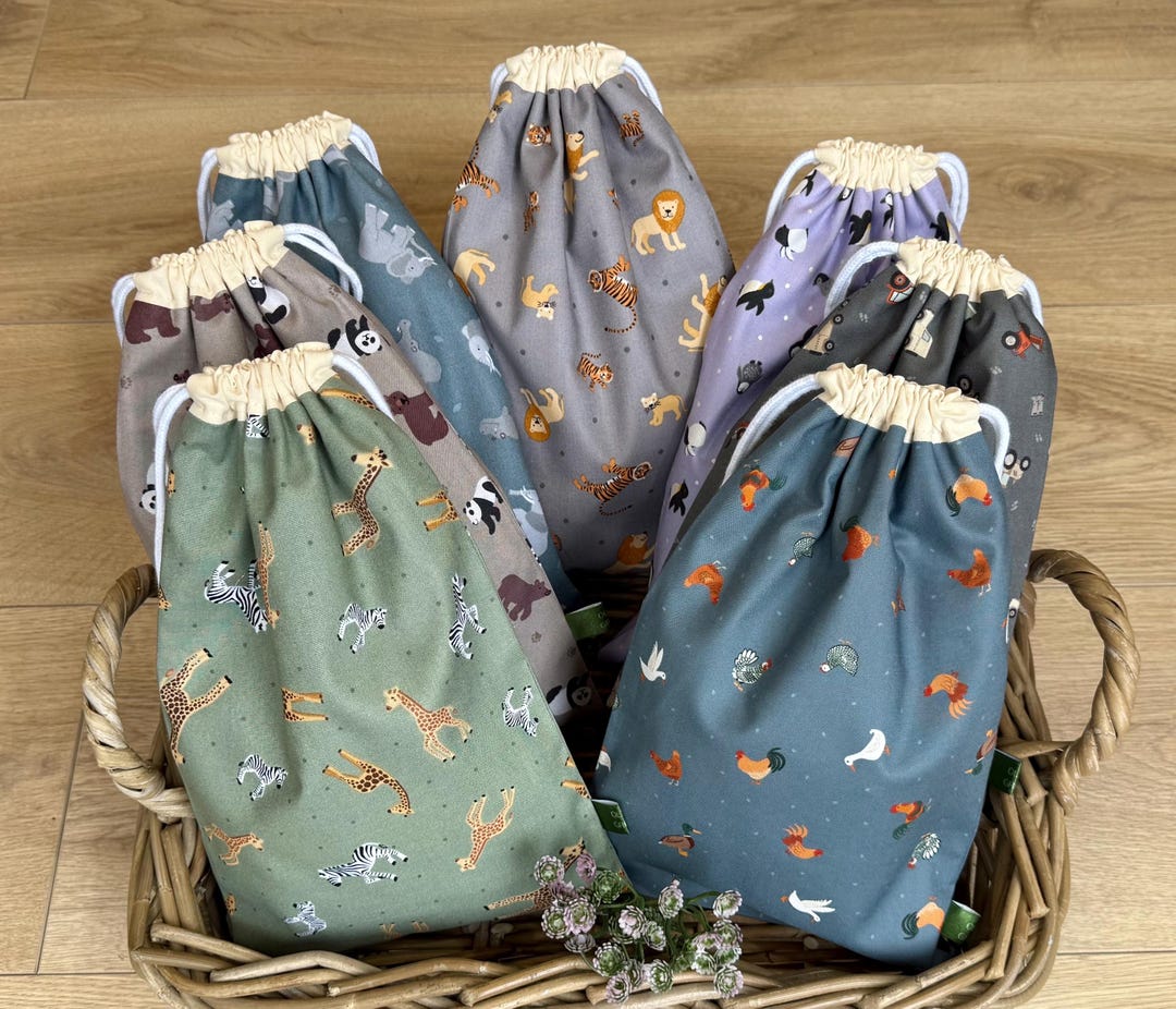 Waterproof Drawstring Wash Bag: Animal Print Toiletry Bag - Etsy UK