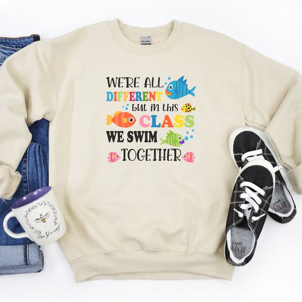 We Are All Different but in This Class We Swim Together - Etsy