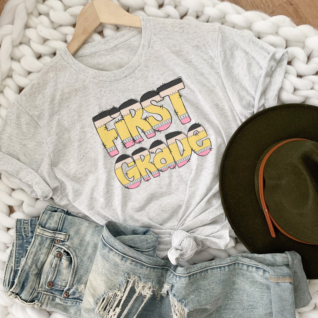First Grade Shirt, First Grade Teacher Shirt, Teacher Shirt, Teacher T ...