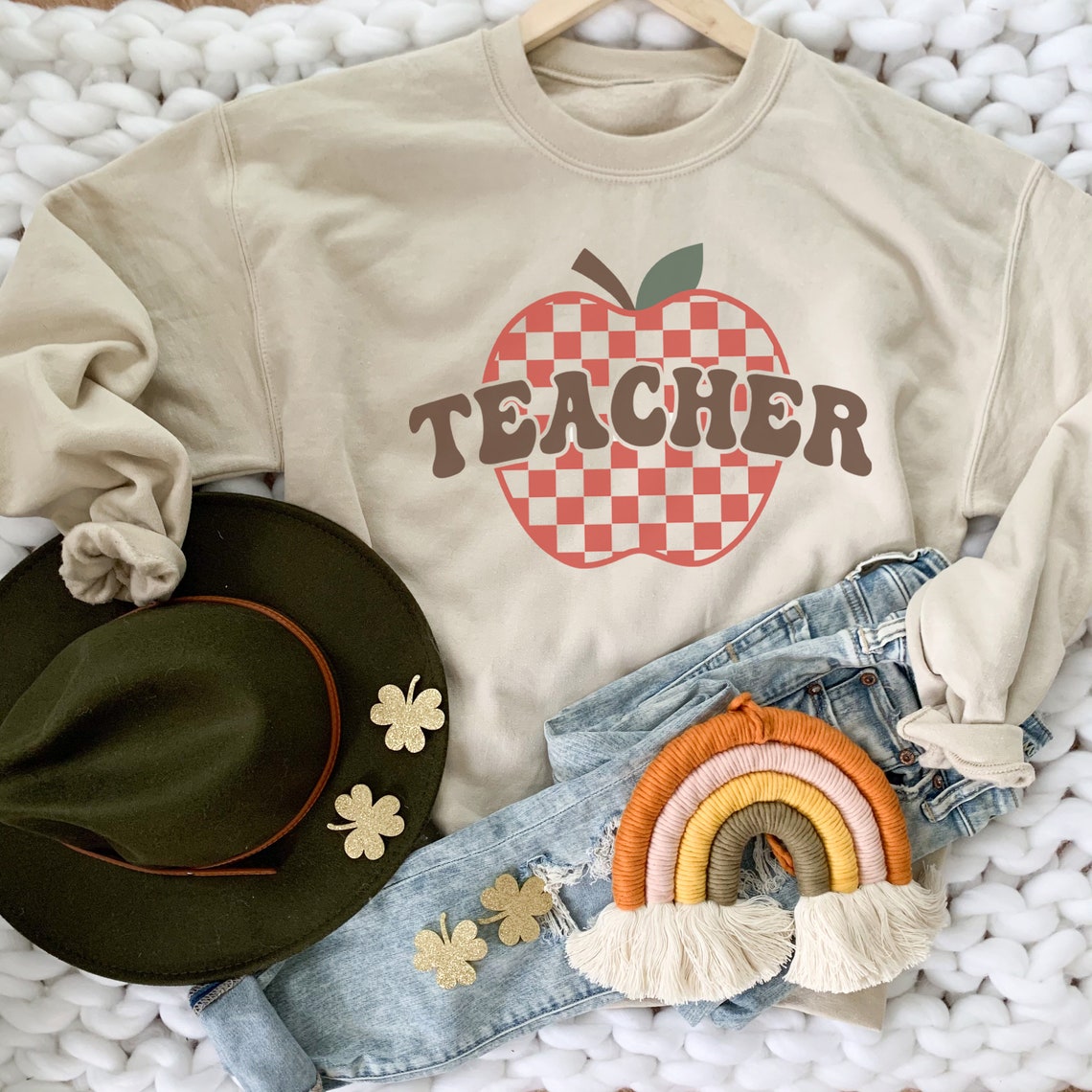 Retro Teacher Sweatshirt, Retro Teacher Sweatshirts, Teacher Sweatshirt ...